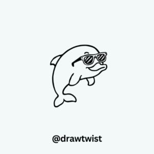 39 Adorable Dolphin Doodle Ideas for Simple Sketching - drawtwist.com