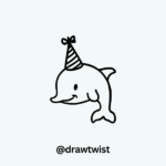 39 Adorable Dolphin Doodle Ideas for Simple Sketching - drawtwist.com