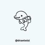 39 Adorable Dolphin Doodle Ideas for Simple Sketching - drawtwist.com