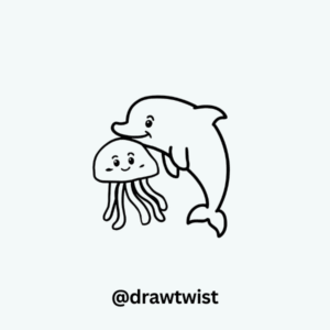 39 Adorable Dolphin Doodle Ideas for Simple Sketching - drawtwist.com