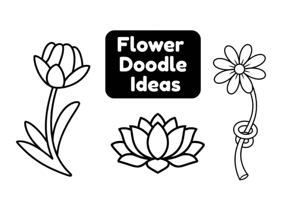 37 Easy Flower Doodle Ideas to Fill Your Sketchbook - drawtwist.com