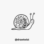 35 Adorable Snail Doodles to Draw - drawtwist.com