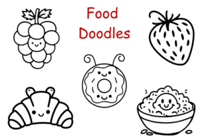 42 Cute and Simple Food Doodles – Fun Drawing Ideas for Kids ...
