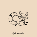 37 Easy Fox Doodles to Try - drawtwist.com