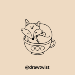 37 Easy Fox Doodles to Try - drawtwist.com