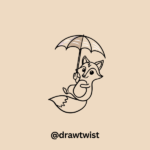 37 Easy Fox Doodles to Try - drawtwist.com