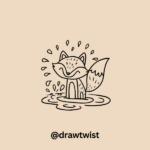 37 Easy Fox Doodles to Try - drawtwist.com