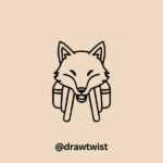 37 Easy Fox Doodles to Try - drawtwist.com