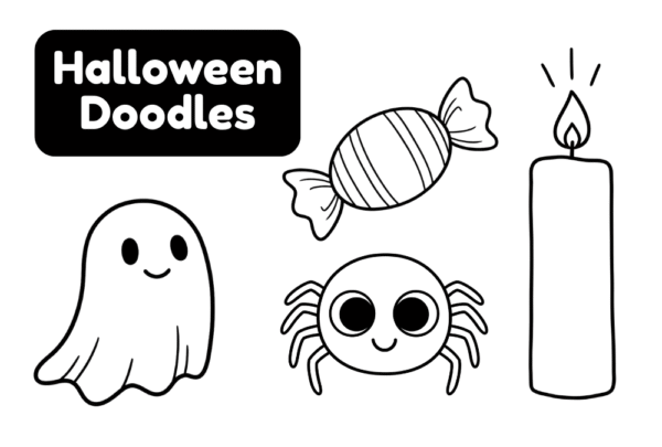 29 Halloween Doodles Anyone Can Draw [Cute & Spooky] - drawtwist.com