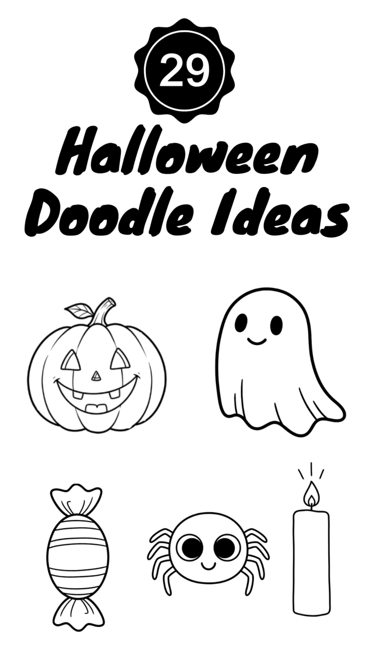 29 Halloween Doodles Anyone Can Draw [Cute & Spooky] - drawtwist.com
