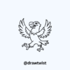 41 Simple Eagle Doodles to Try - drawtwist.com