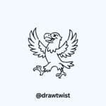 41 Simple Eagle Doodles to Try - drawtwist.com