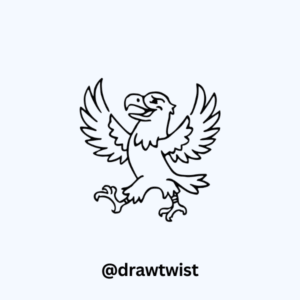 41 Simple Eagle Doodles to Try - drawtwist.com