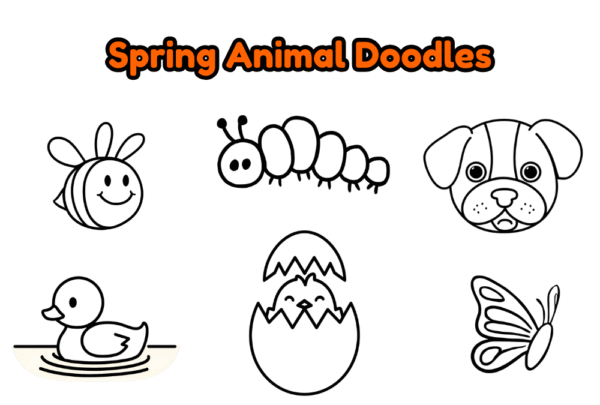 29 Cute Spring Animal Doodle Drawing Ideas - drawtwist.com