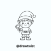How to Draw Elf Christmas - drawtwist.com
