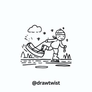 25 Ice Skates and Sled Doodle Ideas (Fun & Easy Winter Drawing ...