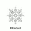 33 Snowflake Doodle Ideas - drawtwist.com