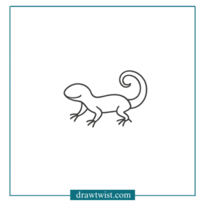 How to Draw a Lizard - Easy Drawing - drawtwist.com
