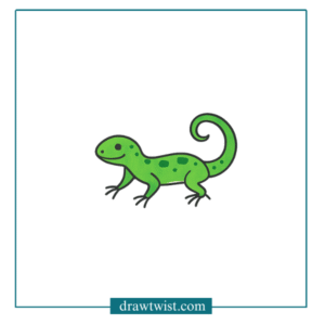 How to Draw a Lizard - Easy Drawing - drawtwist.com