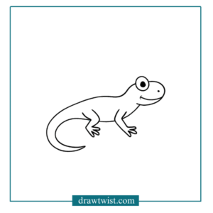 How to Draw a Lizard - Easy Drawing - drawtwist.com