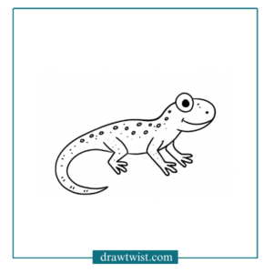 How to Draw a Lizard - Easy Drawing - drawtwist.com