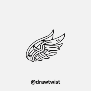 30 Fun and Easy Wing Drawing Ideas to Draw - drawtwist.com