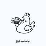 37 Simple Chicken Doodle Ideas to Draw - drawtwist.com