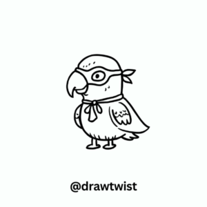39 Adorable Parrot Doodle Ideas to Draw - drawtwist.com
