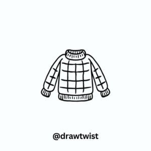 31 Winter Sweater Doodles (Cute, Cozy Drawing Ideas) - drawtwist.com