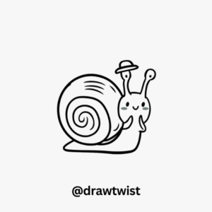 35 Adorable Snail Doodles to Draw - drawtwist.com