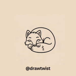 37 Easy Fox Doodles to Try - drawtwist.com