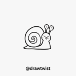 35 Adorable Snail Doodles to Draw - drawtwist.com