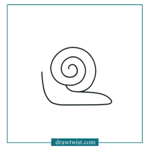 How to Draw a Snail - drawtwist.com