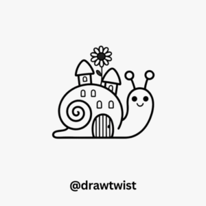 35 Adorable Snail Doodles to Draw - drawtwist.com