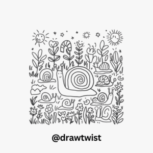 35 Adorable Snail Doodles to Draw - drawtwist.com