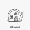 35 Adorable Snail Doodles to Draw - drawtwist.com