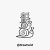 35 Adorable Snail Doodles to Draw - drawtwist.com