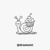 35 Adorable Snail Doodles to Draw - drawtwist.com