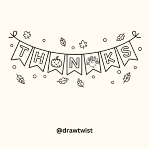 27 Thanksgiving Doodle Drawing Ideas - drawtwist.com