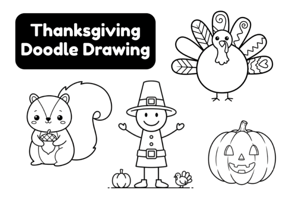 27 Thanksgiving Doodle Drawing Ideas - drawtwist.com