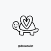 35 Creative Turtle Doodle Drawing Ideas for Fun and Easy Sketching ...