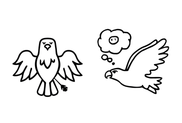 41 Simple Eagle Doodles to Try - drawtwist.com