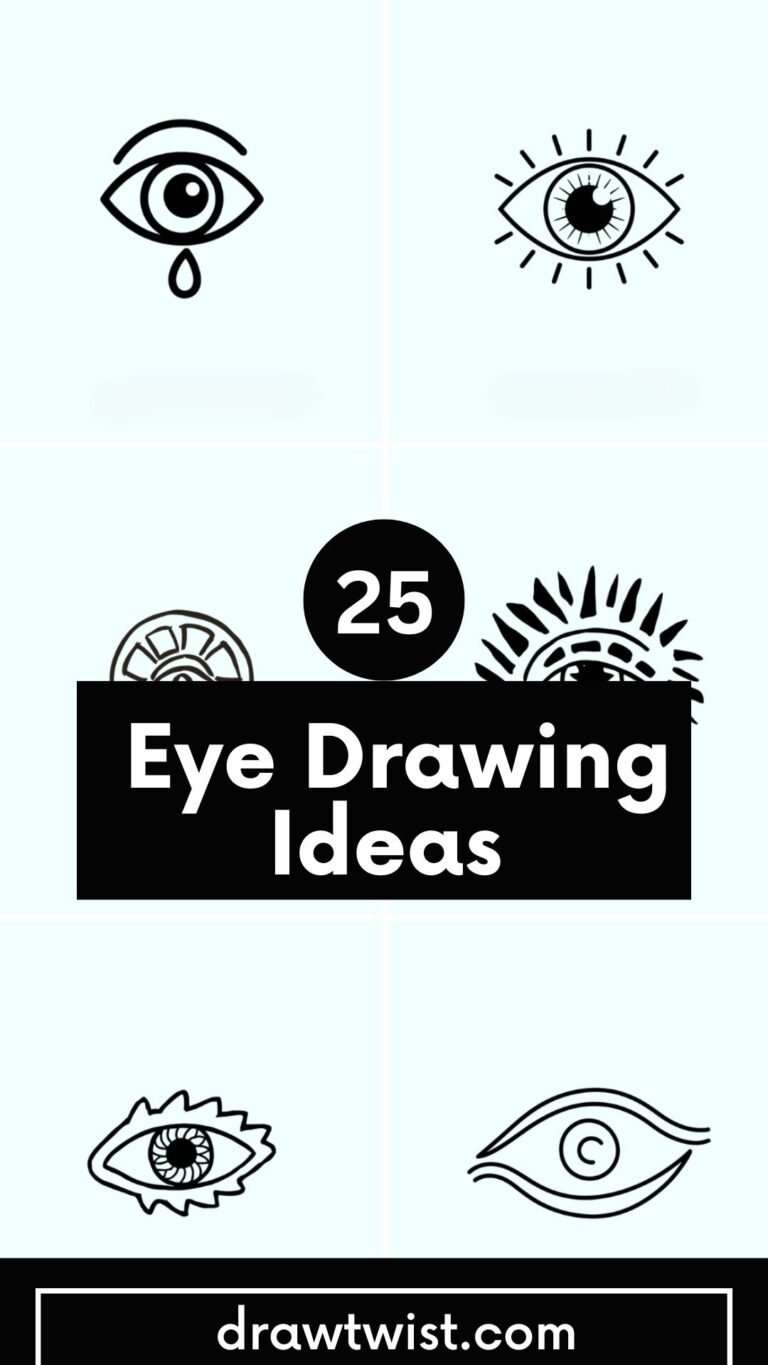 25 Eye Drawing Ideas - drawtwist.com