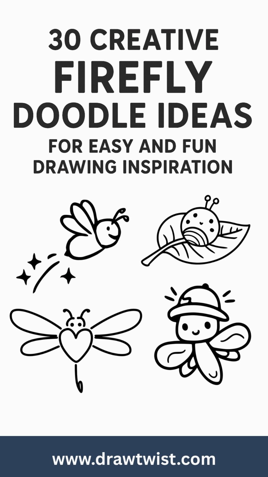 30 Creative Firefly Doodle Ideas for Easy and Fun Drawing Inspiration ...