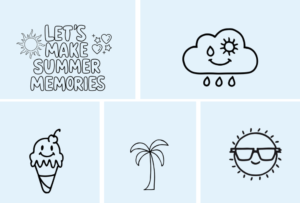 45 Summer Doodle Drawing Ideas - drawtwist.com