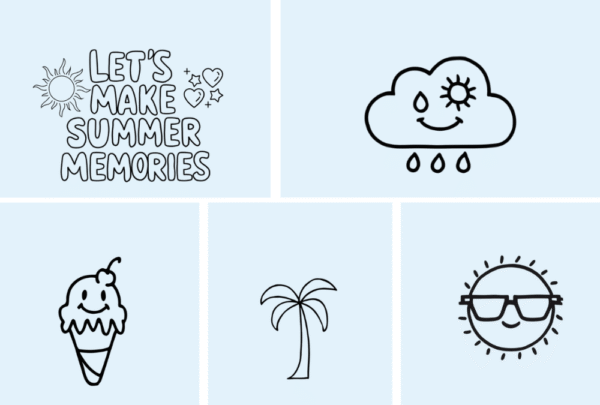 45 Summer Doodle Drawing Ideas - drawtwist.com