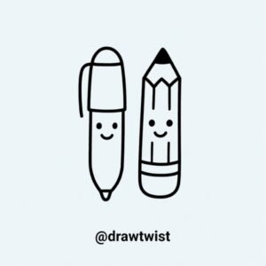 Pen Doodles: 25 Easy Drawing Ideas for Beginners - drawtwist.com