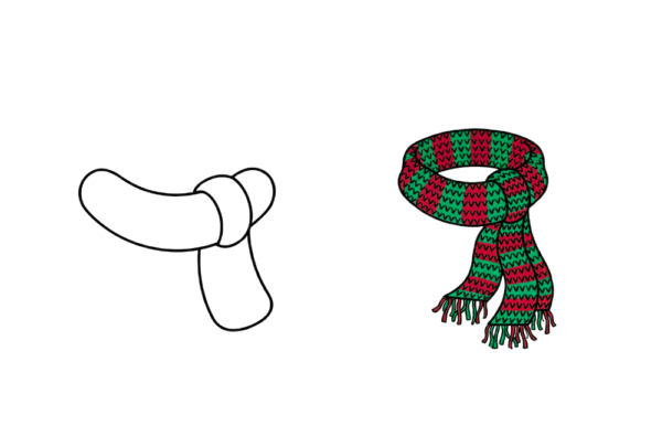 How to Draw Winter Scarf (Step-by-Step Easy Guide) - drawtwist.com