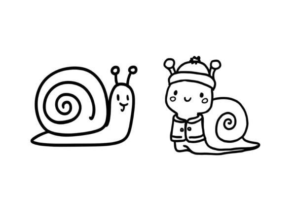 35 Adorable Snail Doodles to Draw - drawtwist.com