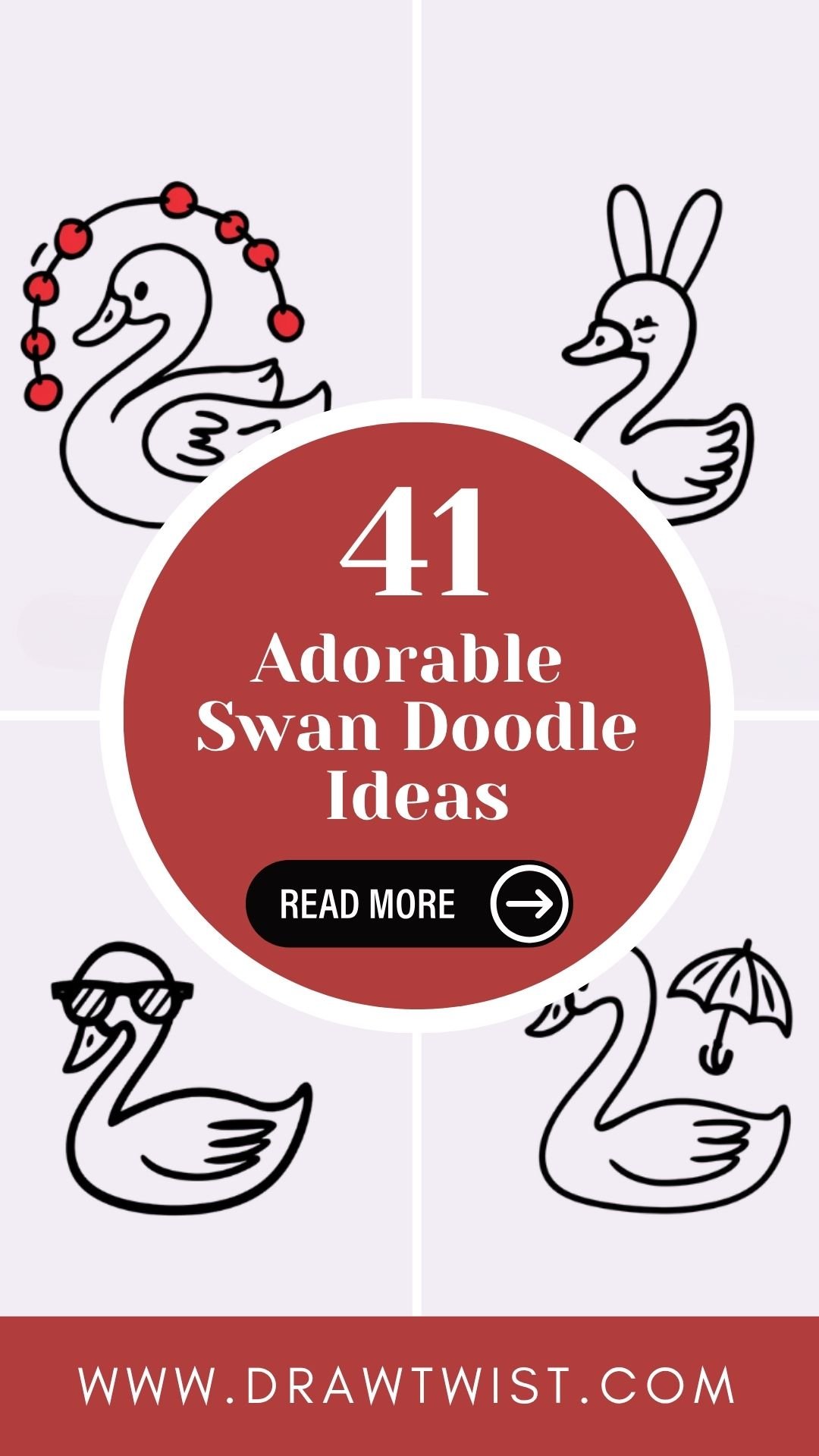 41 Adorable Swan Doodle Ideas - drawtwist.com